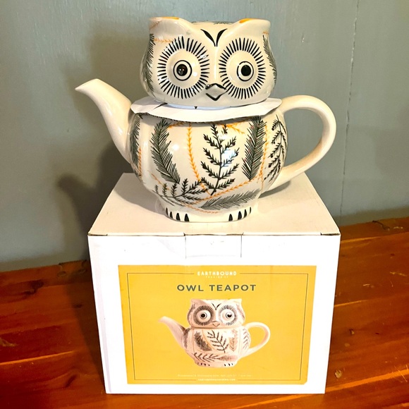 EARTHBOUND | Kitchen | Owl Teapot | Poshmark